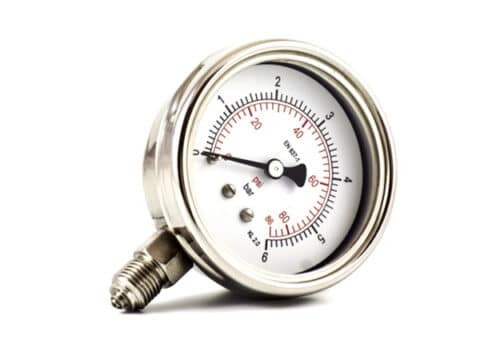 Bourdon Manometer in stainless Steel – Industrial High pressure gasoline olio hydraulic nitrogen gas